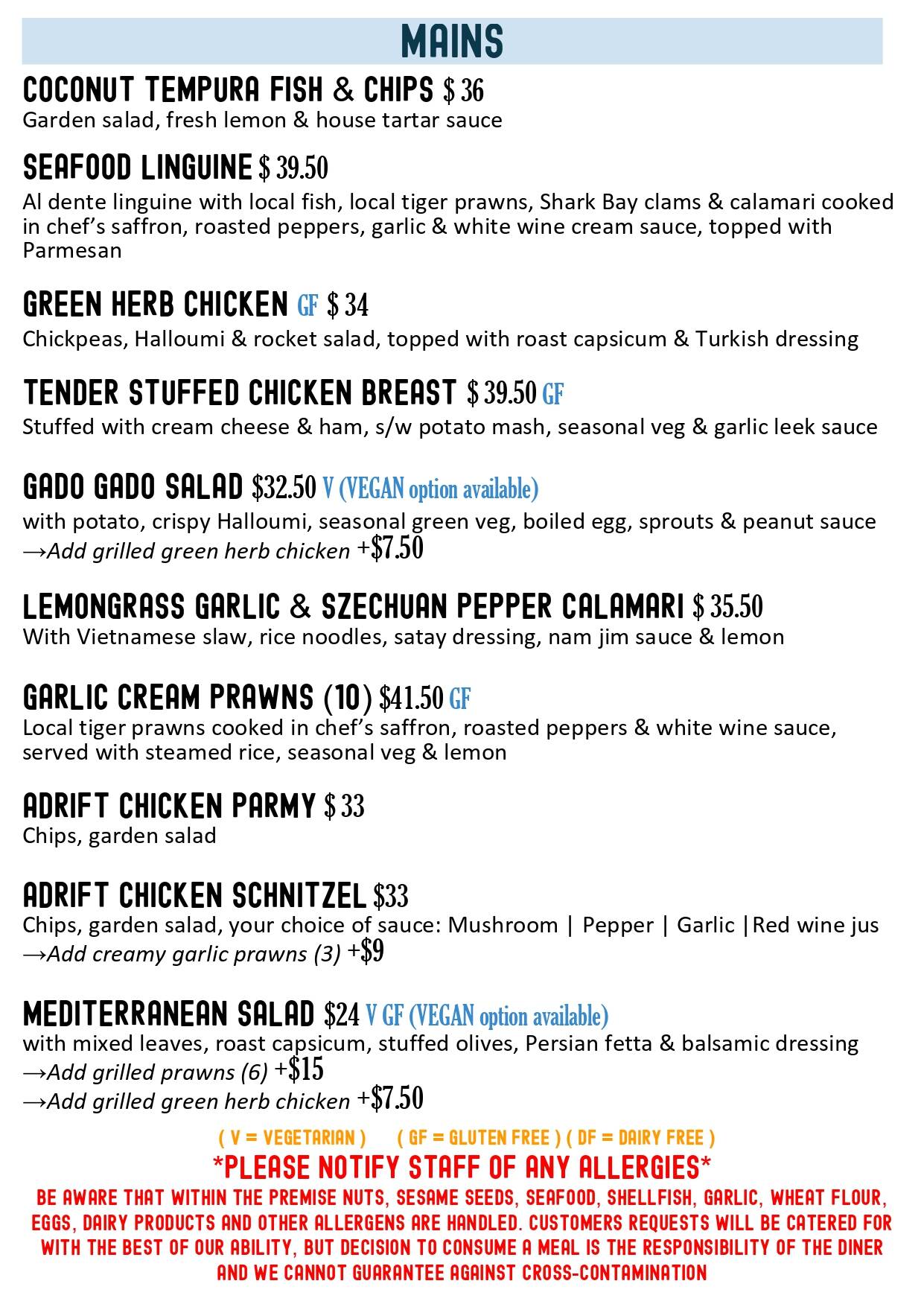 Gallery | Adrift Cafe